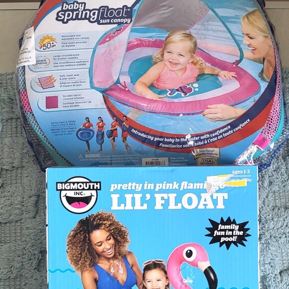 Swim | Pink Flamingo Lil Float Baby Float Sun Canopy 1 | Poshmark